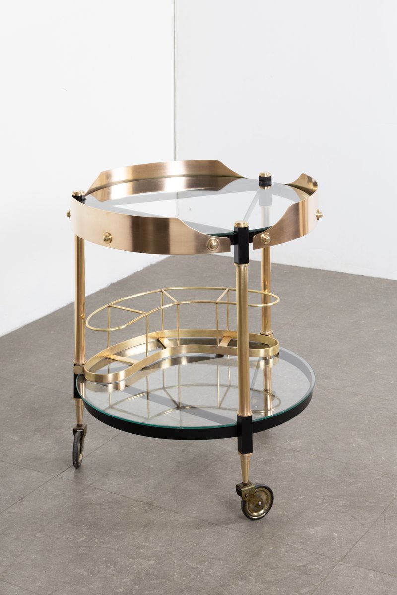 Brass Trolley from Fontana Arte, 1950s for sale at Pamono