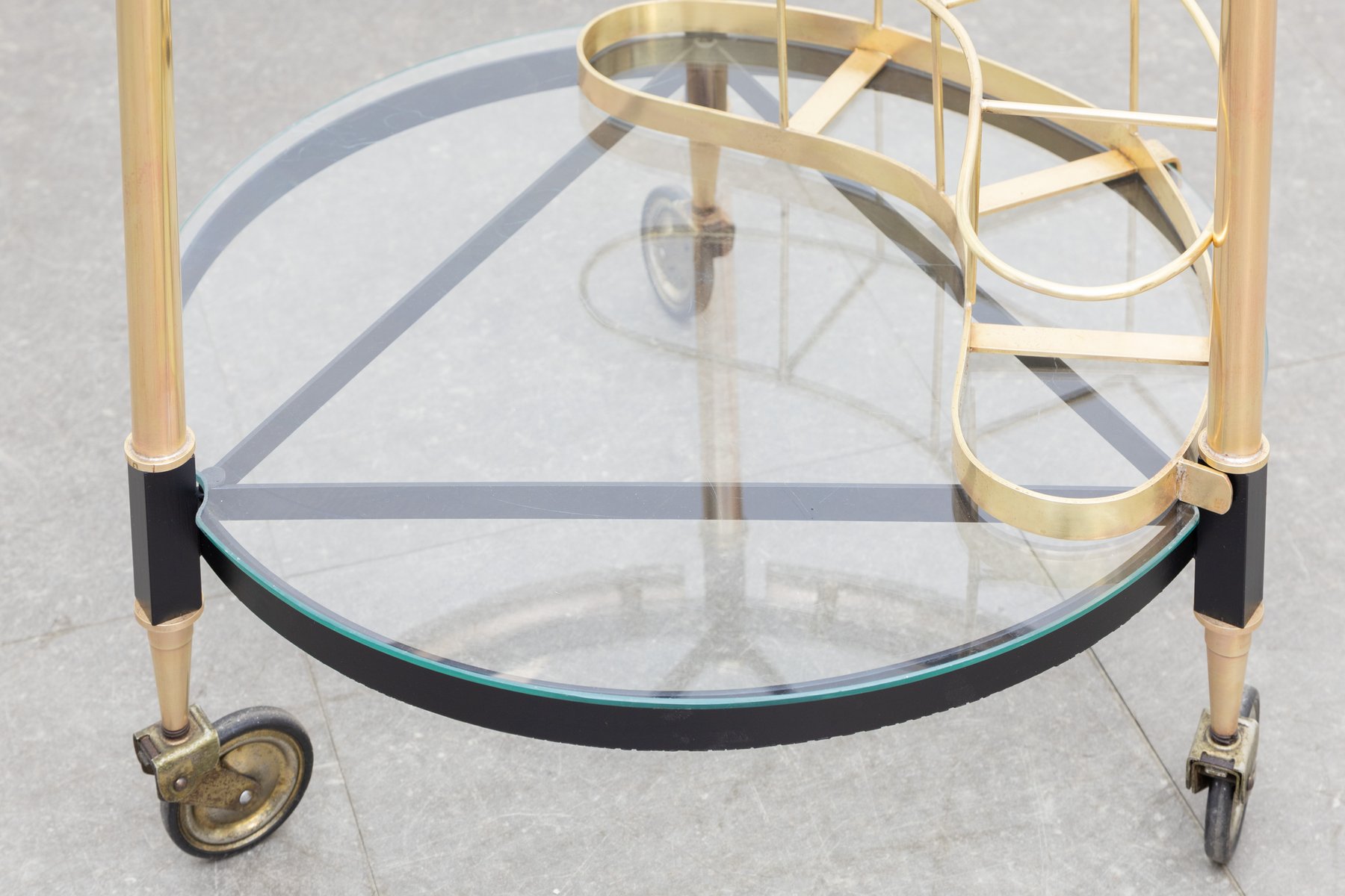 Brass Trolley from Fontana Arte, 1950s for sale at Pamono