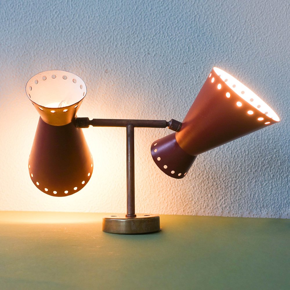 Double Diabolo Wall Lamp, 1950s for sale at Pamono