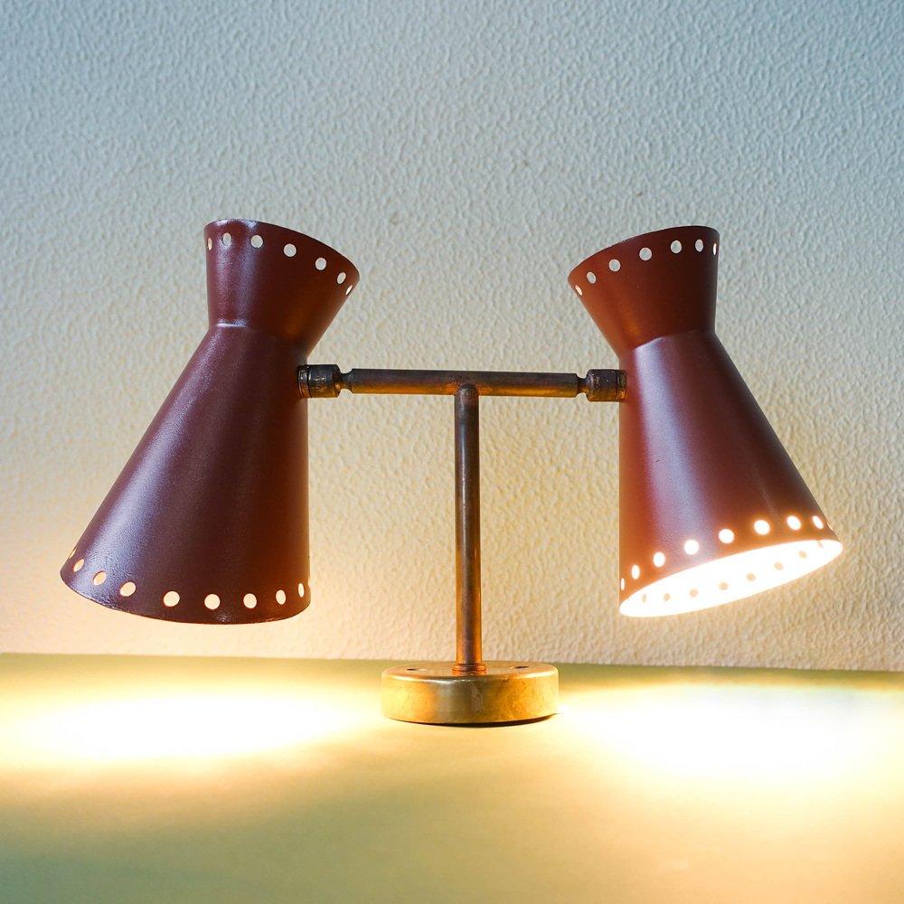 Double Diabolo Wall Lamp, 1950s for sale at Pamono