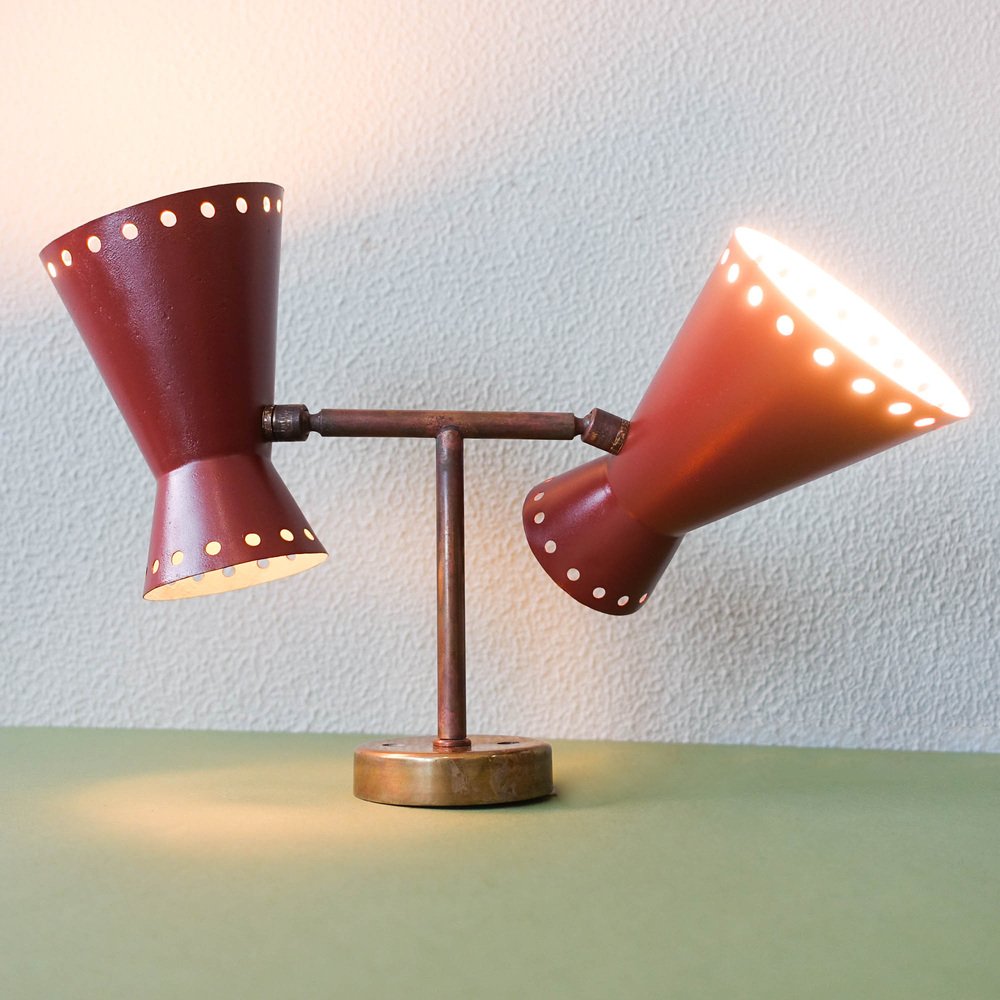 Double Diabolo Wall Lamp, 1950s for sale at Pamono