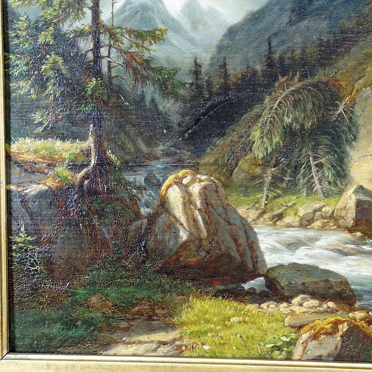 Carl Euler, Bear Hunt in the Zillerthaler Alps, 1889, Oil on Board ...