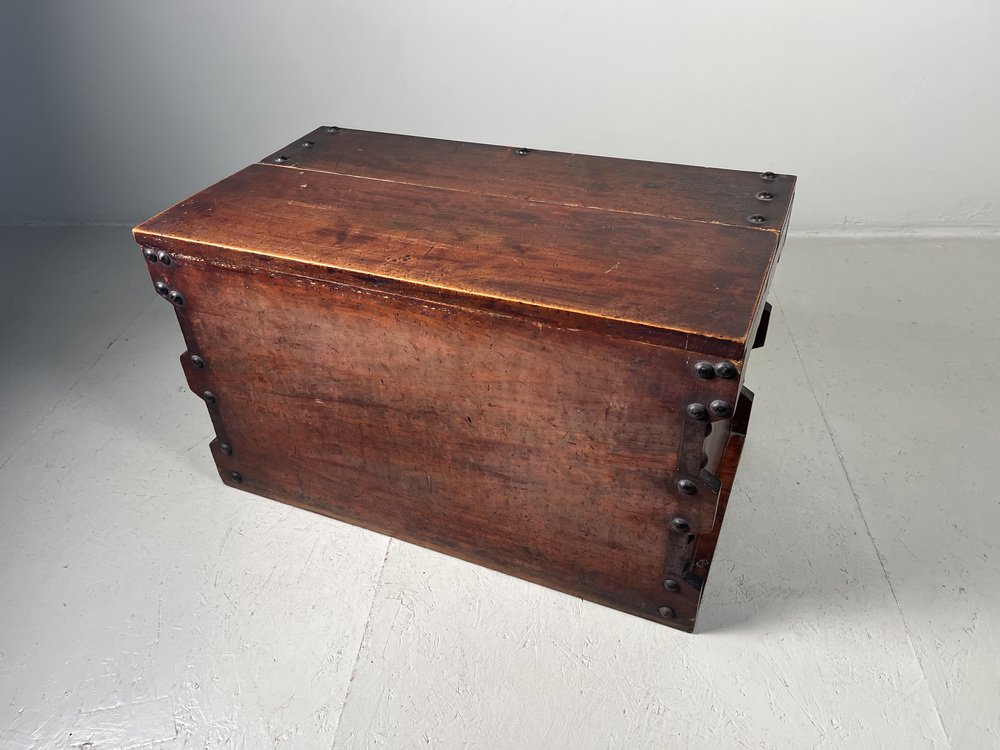 Japanese Box with Metal Studs, 1930 for sale at Pamono