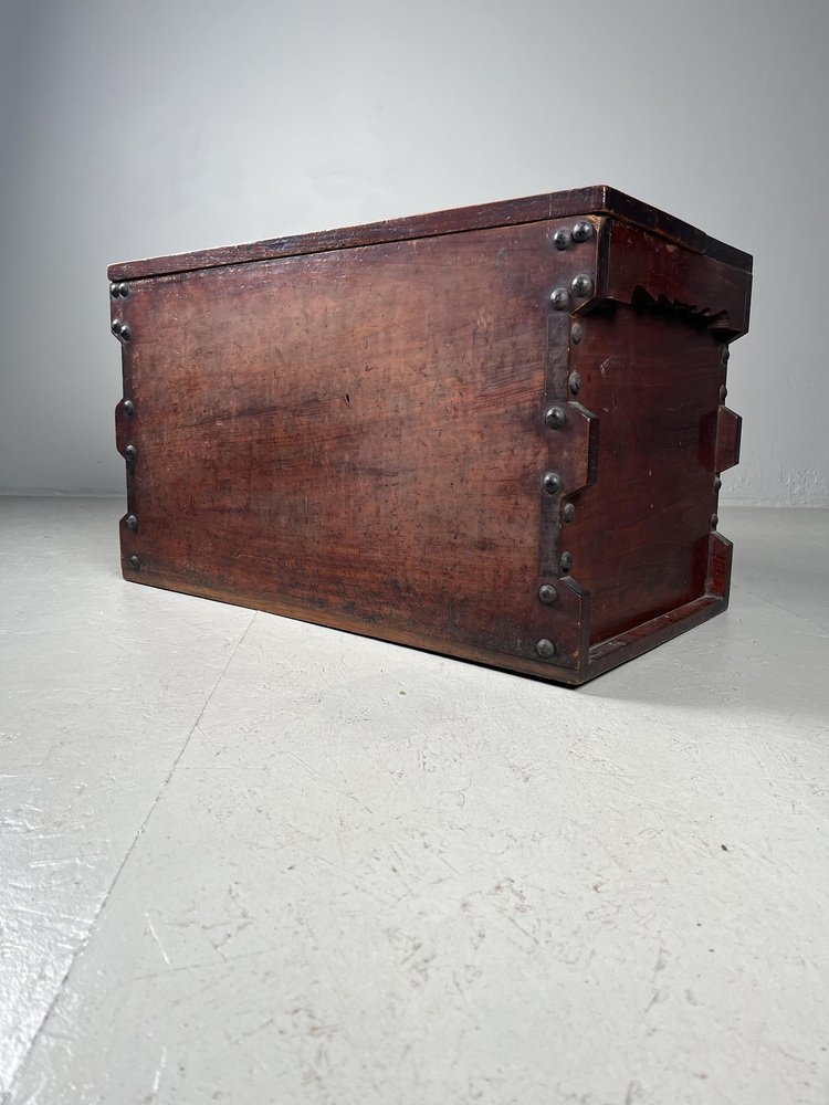 Japanese Box with Metal Studs, 1930 for sale at Pamono