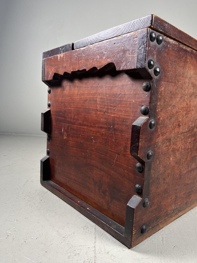 Japanese Box with Metal Studs, 1930 for sale at Pamono