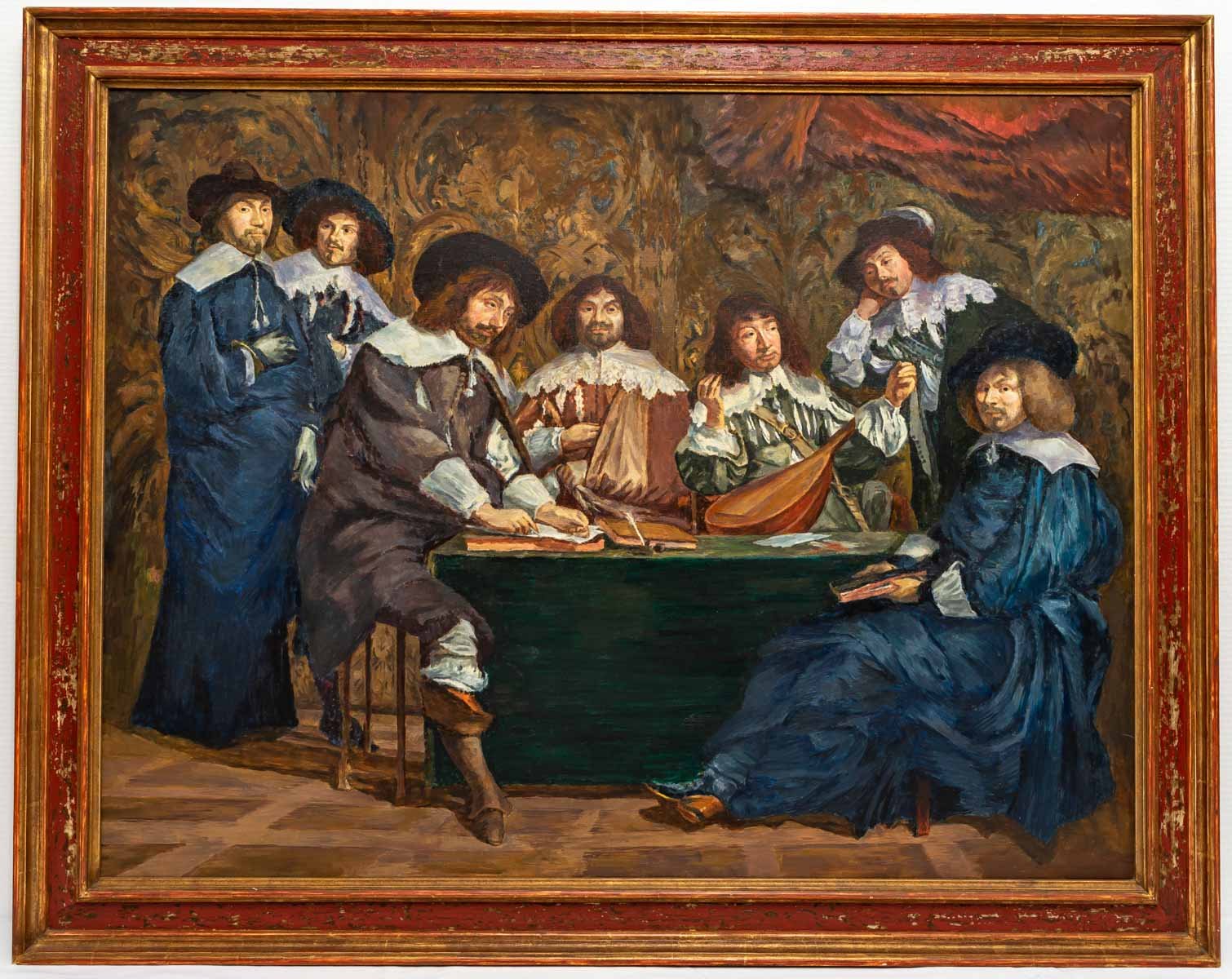 L'Académie, 19th Century, Oil on Canvas, Framed for sale at Pamono