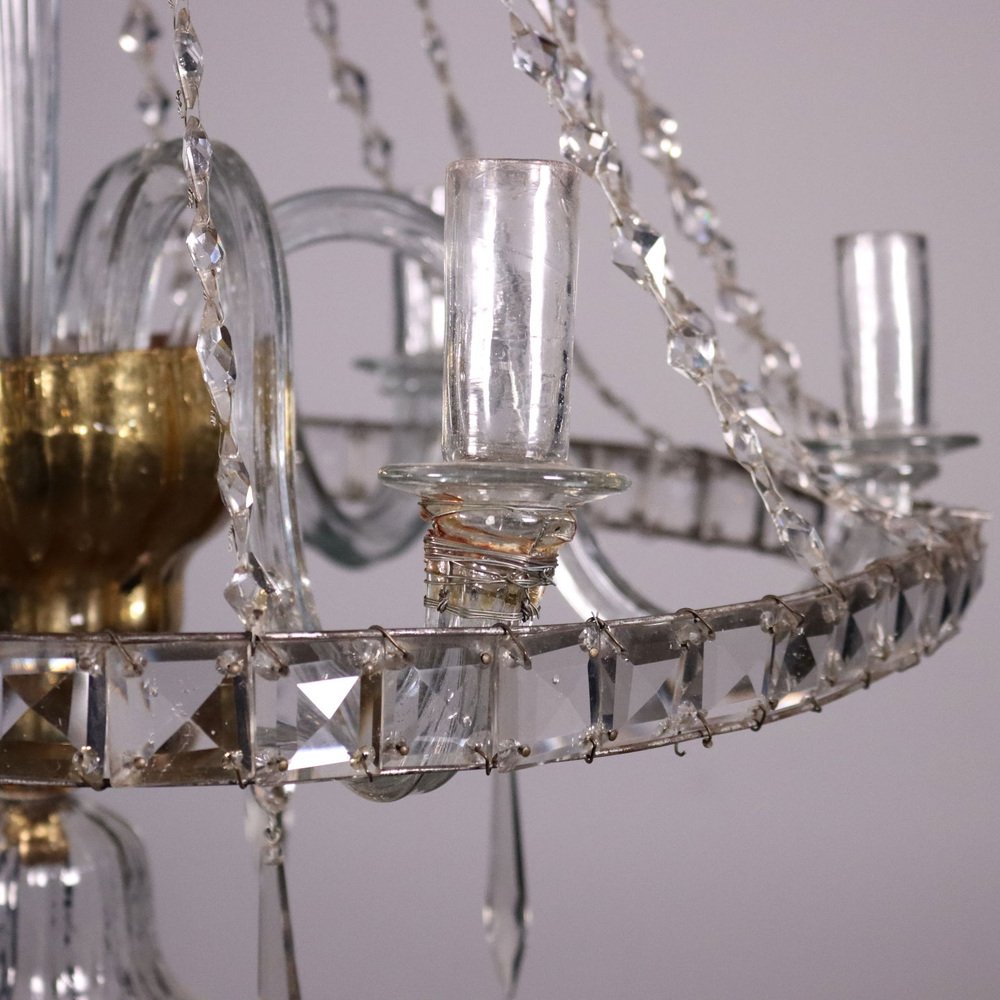 Regency Chandelier in Glass, England, 19th Century for sale at Pamono