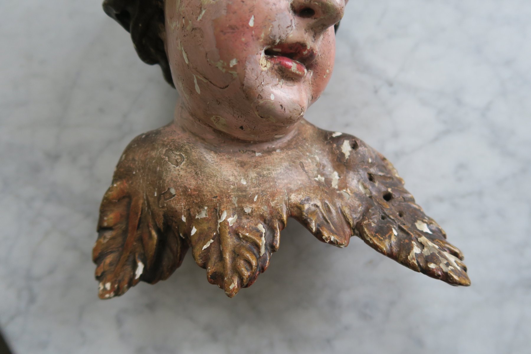 Carved Baroque Angel, 18th Century for sale at Pamono