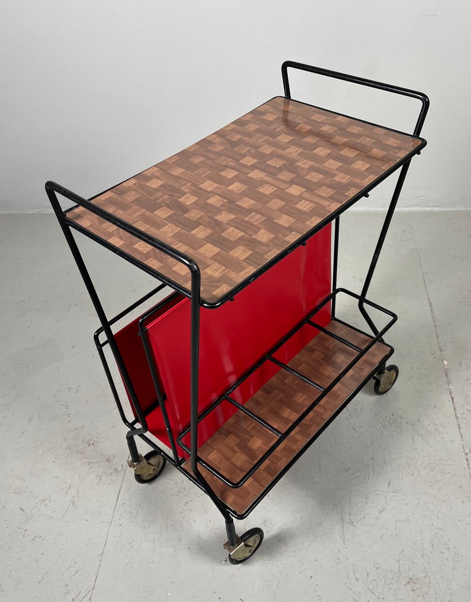 Magazine Rack or Bar Cart, 1960s for sale at Pamono