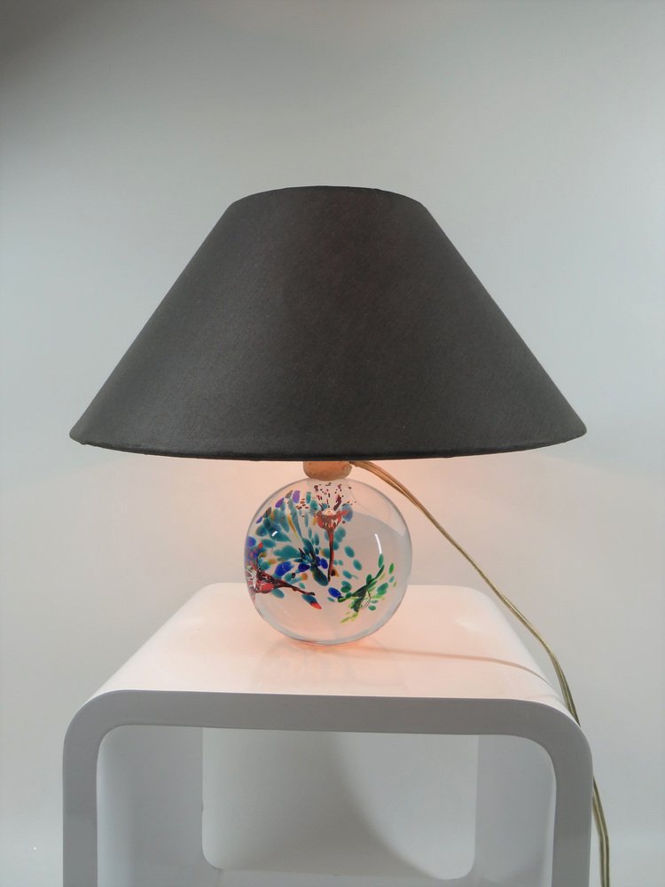 Swedish FM Table Lamp in Art Glass, 1960s for sale at Pamono