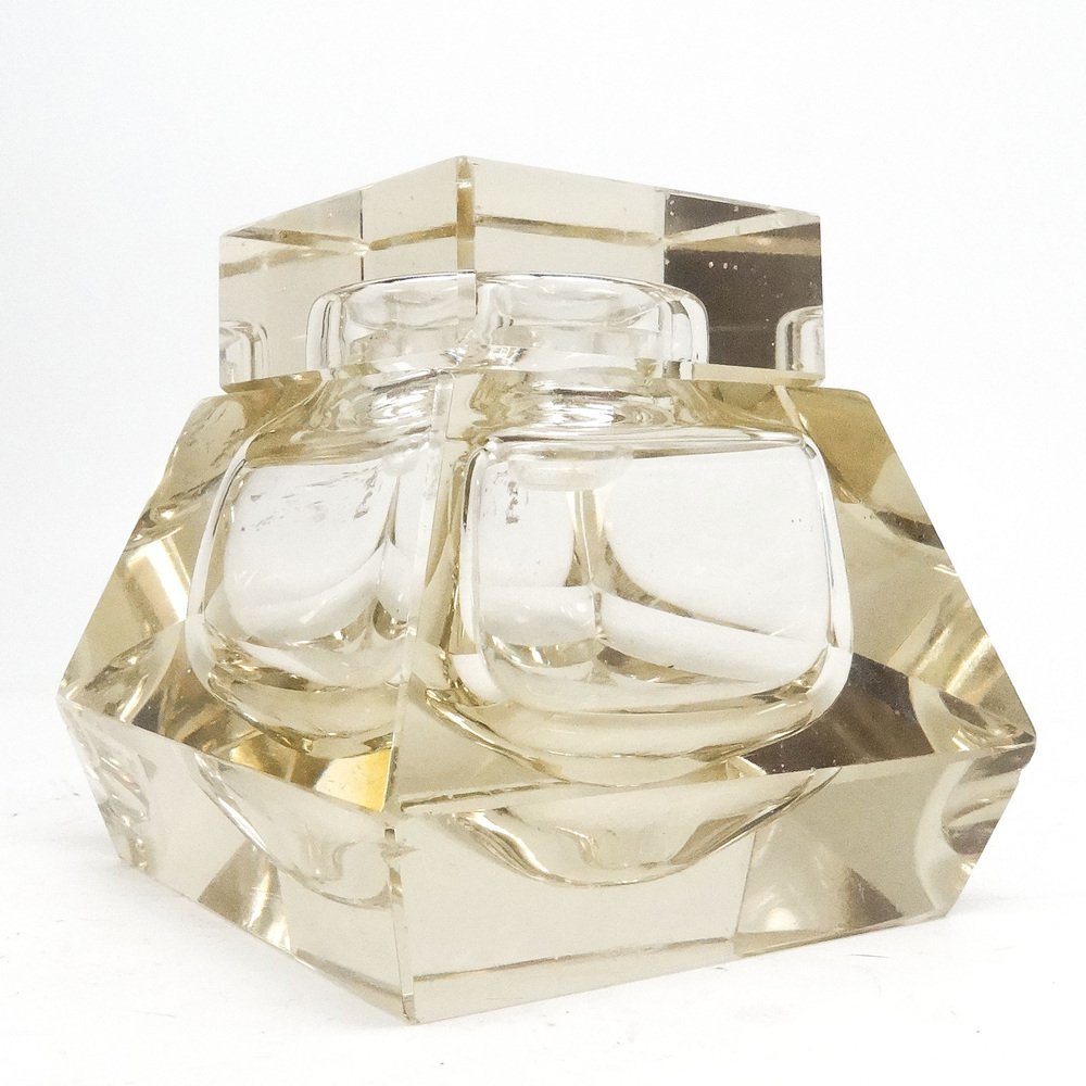 Art Deco Crystal Inkwell, Sweden, 1930s for sale at Pamono