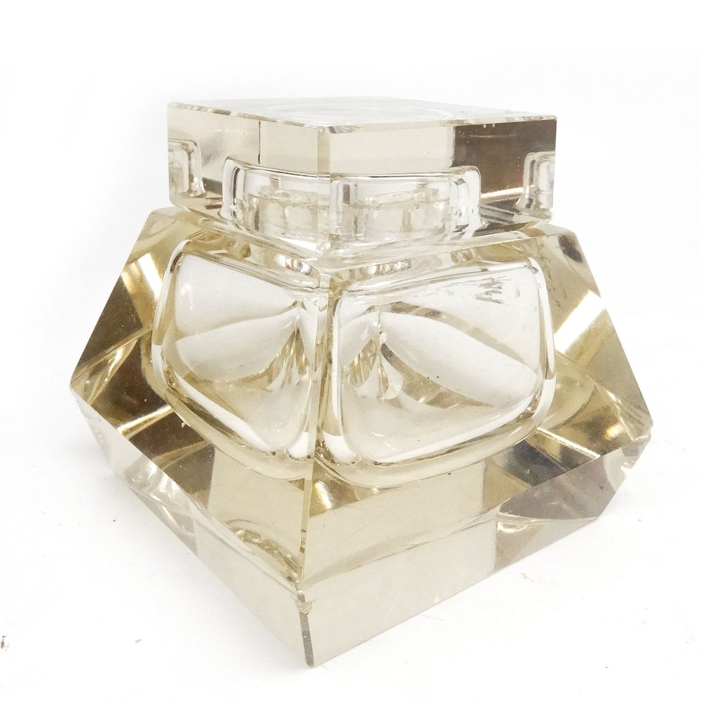 Art Deco Crystal Inkwell, Sweden, 1930s for sale at Pamono
