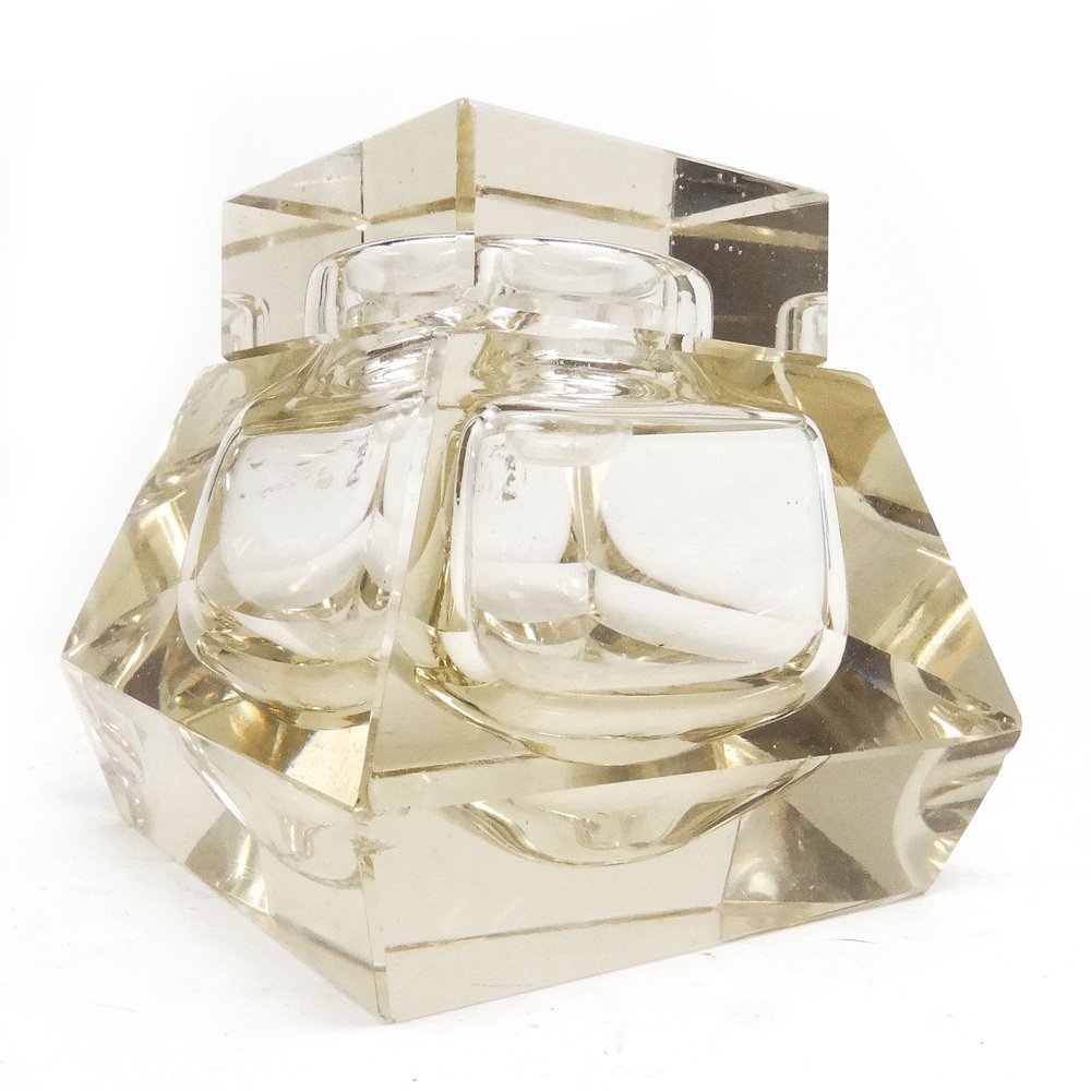 Art Deco Crystal Inkwell, Sweden, 1930s for sale at Pamono