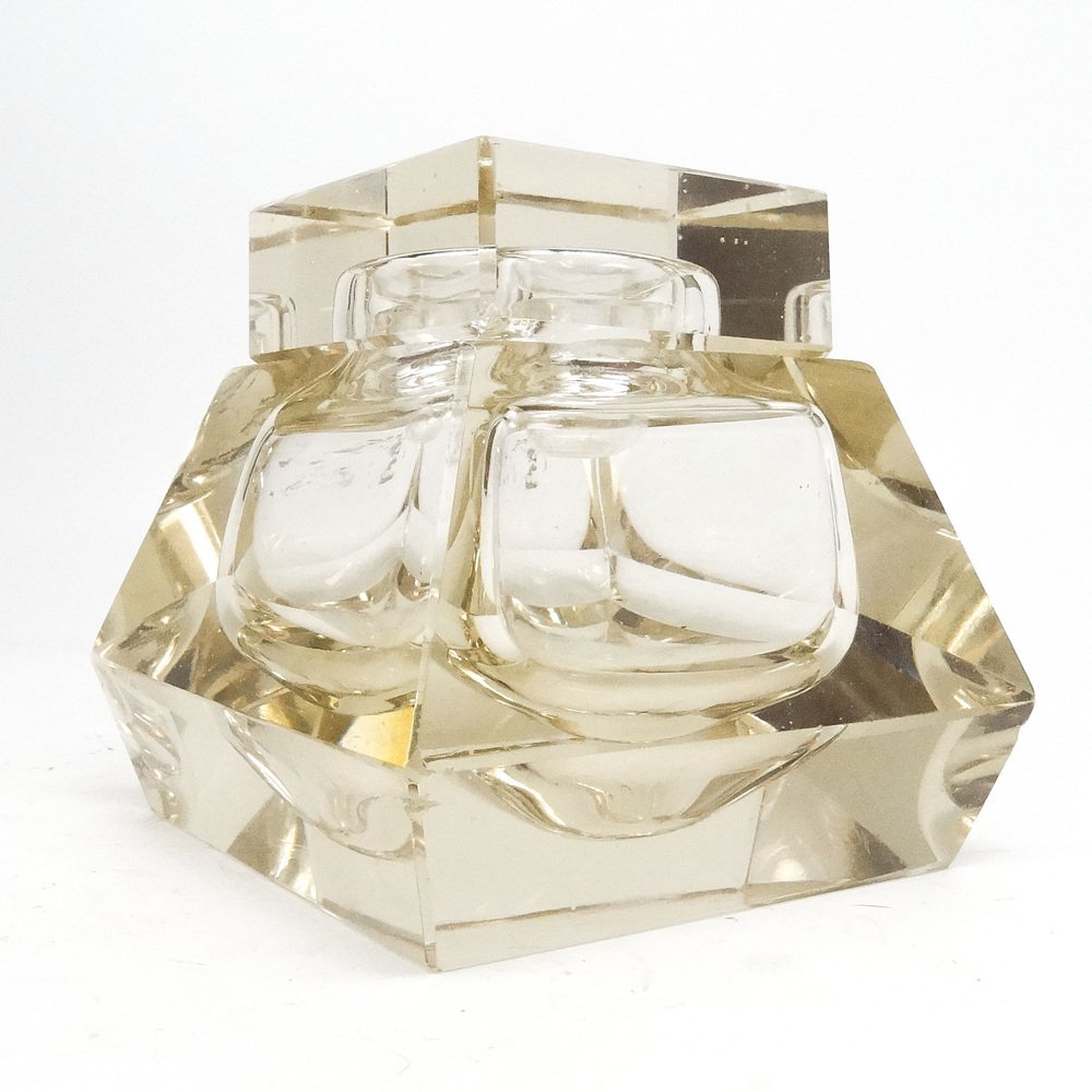 Art Deco Crystal Inkwell, Sweden, 1930s for sale at Pamono