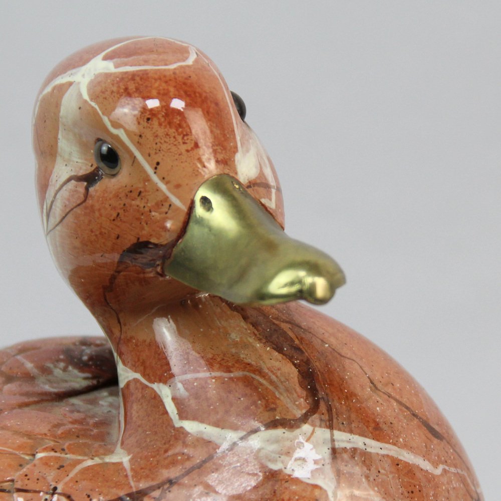 Duck Sculpture in Resin and Bronze, 1970s for sale at Pamono