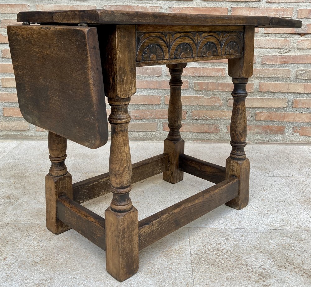 Spanish Wing Table in Walnut, 1930s for sale at Pamono