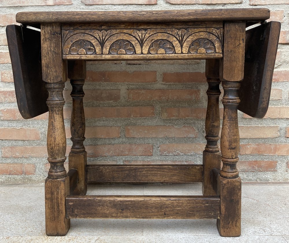 Spanish Wing Table in Walnut, 1930s for sale at Pamono