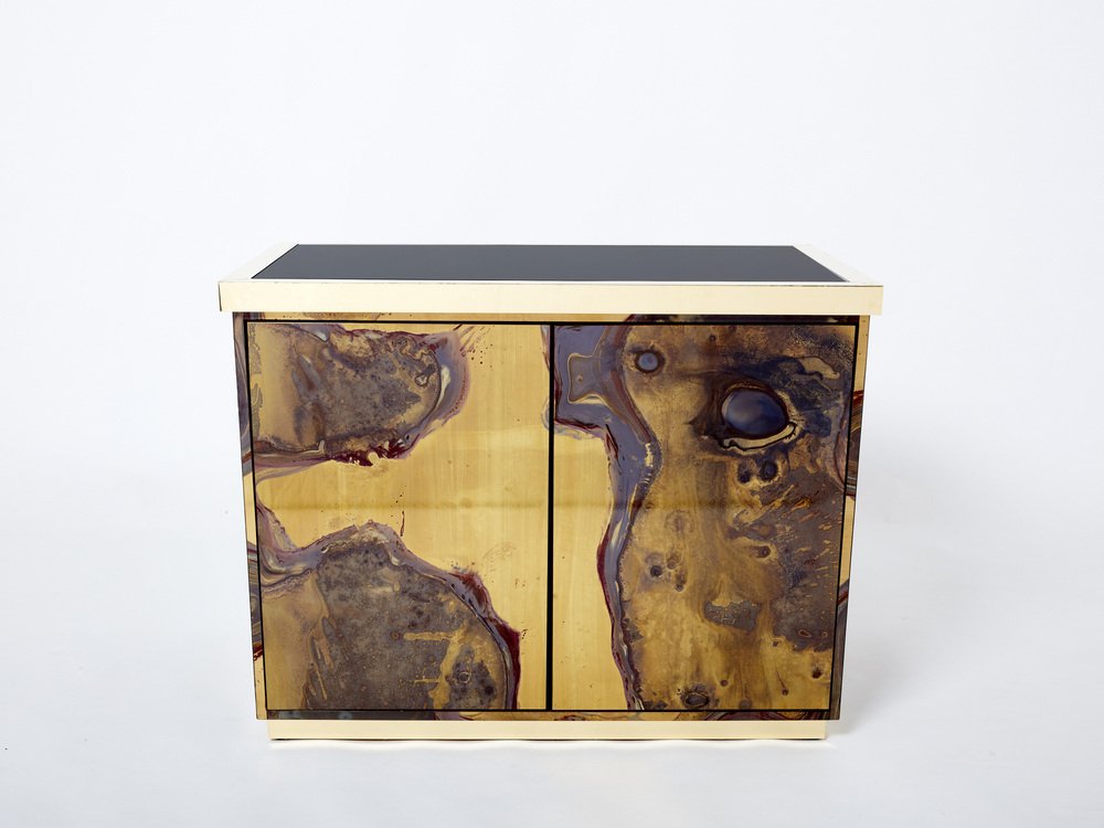 Buffets aus oxidiertem Messing von Isabelle & Richard Faure, 1970er ...