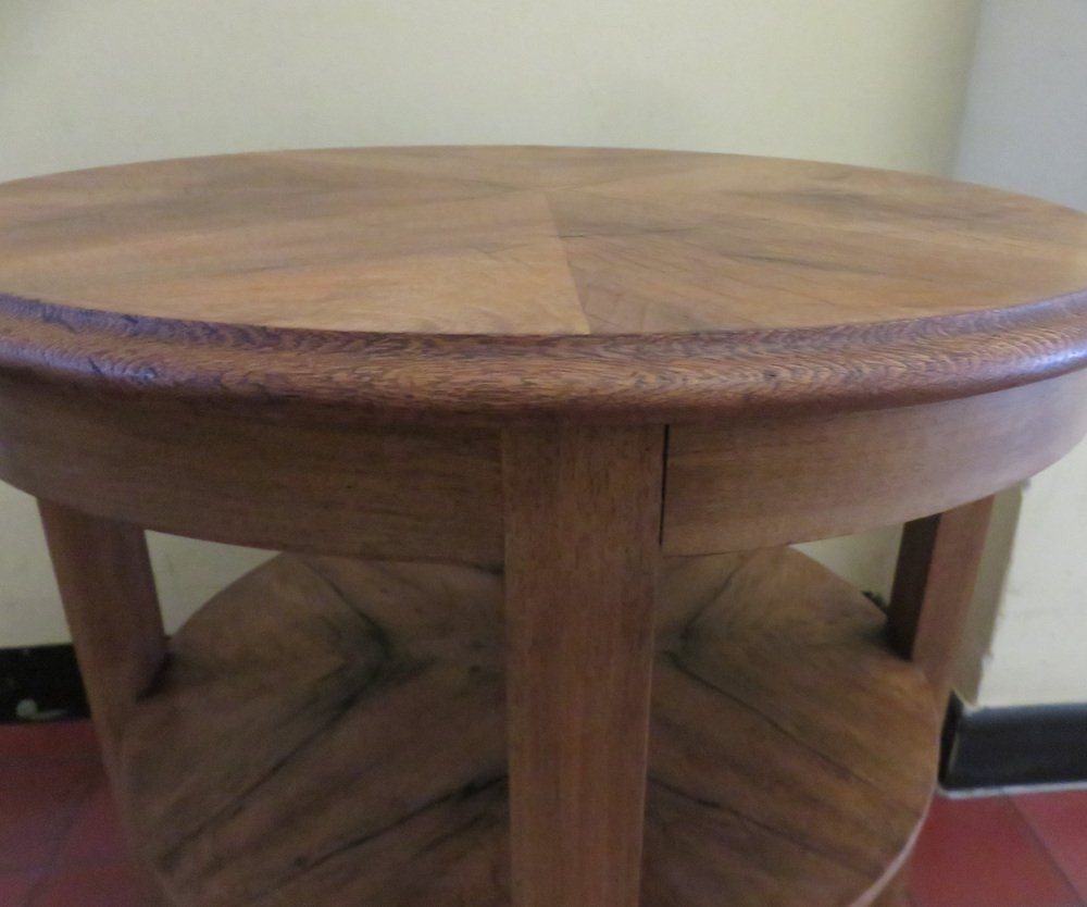 Art Deco Wood and Root Veneer Side Table, 1920s for sale at Pamono