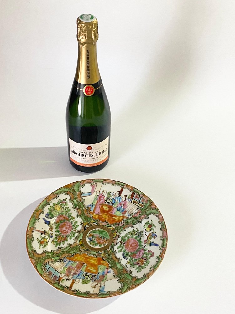 Chinese Canton Porcelain Plate, 1970s for sale at Pamono