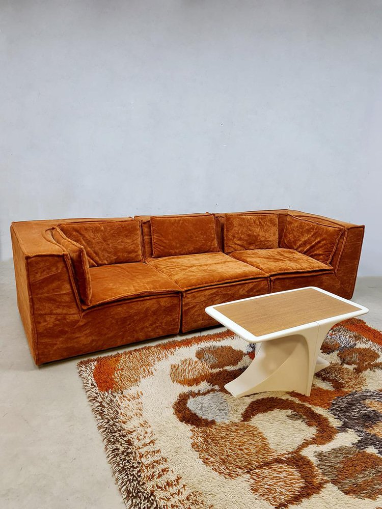 Modulares Vintage Sofa und Sessel, 1970er, 3er Set bei Pamono kaufen