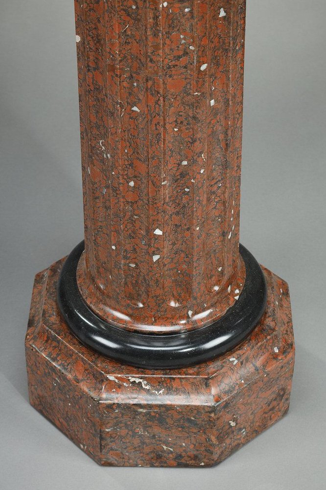 Late 19th Century Scagliola Cherry Red Column, 1890s for sale at Pamono