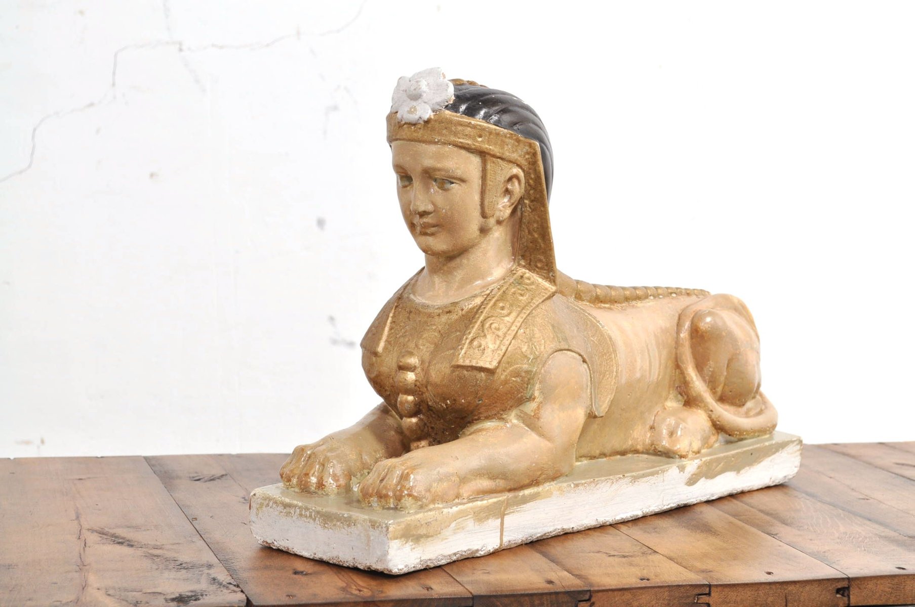 Stone Sphinx Statue, 1930s for sale at Pamono
