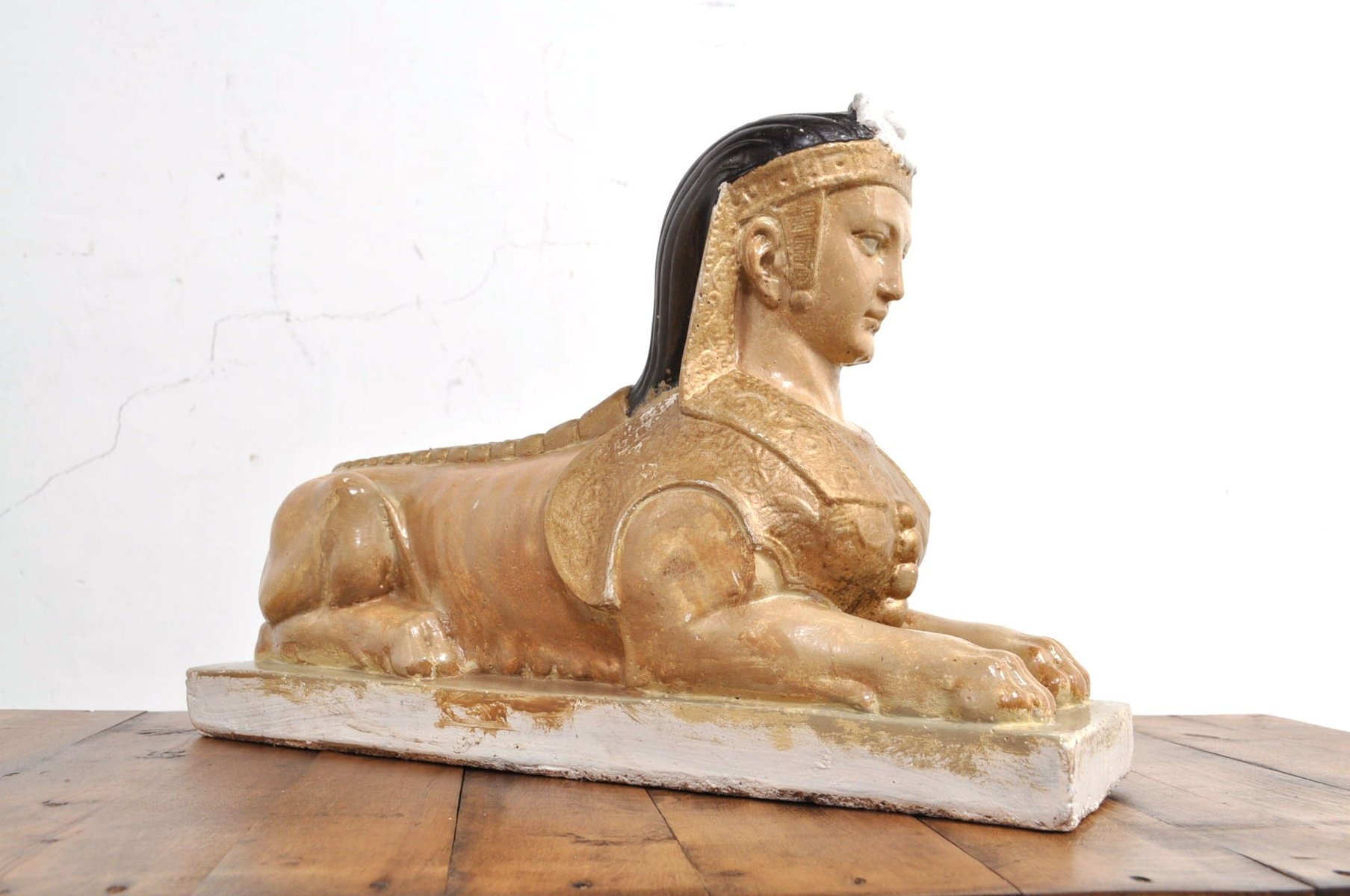 Stone Sphinx Statue, 1930s for sale at Pamono