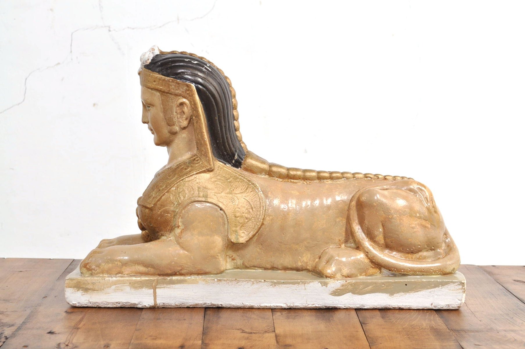 Stone Sphinx Statue, 1930s for sale at Pamono