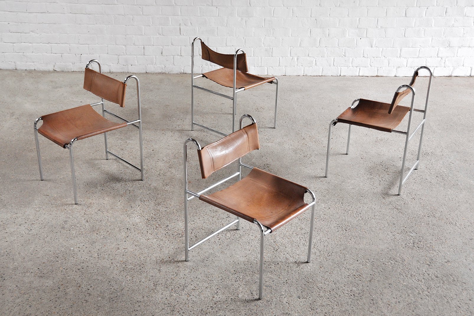 French Dining Chairs by Pascal Mourgue, 1970s, Set of 4 for sale at Pamono