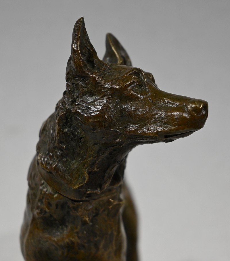 Bronze German Shepherd After P-A. Laplanche, Early 1900s for sale at Pamono