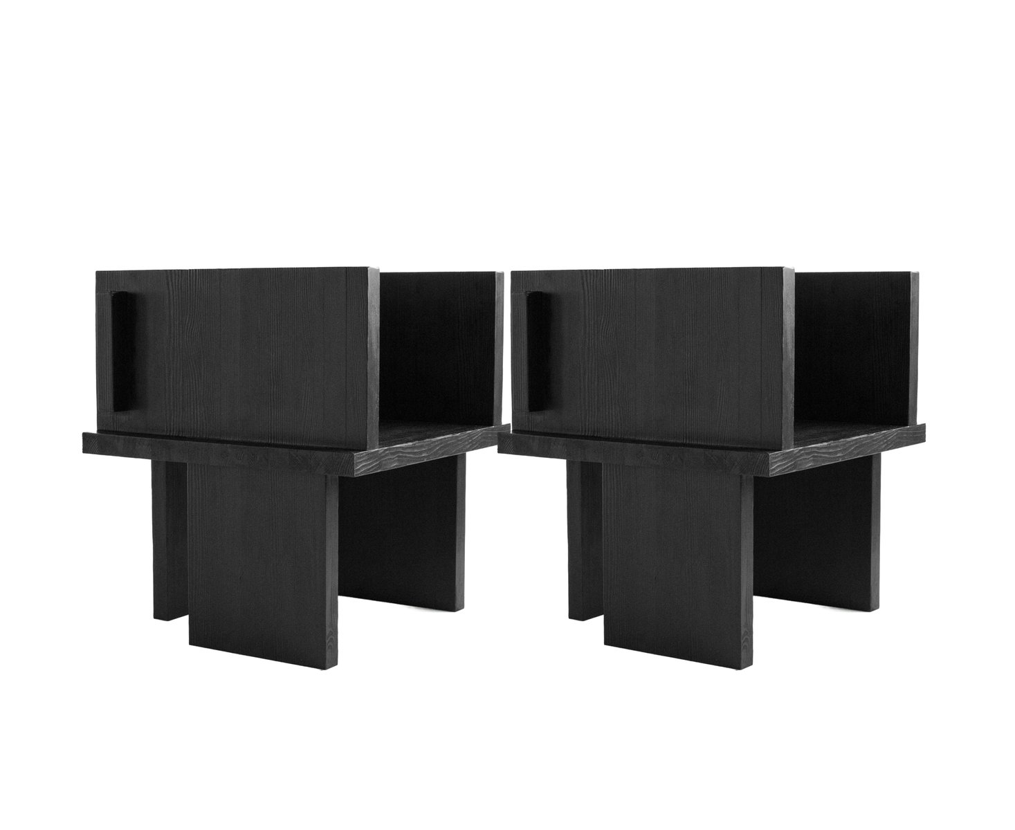 Set of Black Itooraba Lounge Chair by Sizar Alexis for sale at Pamono