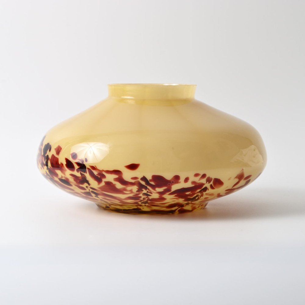 Art Deco Spatter Glass Vase from Franz Welz, 1920s for sale at Pamono