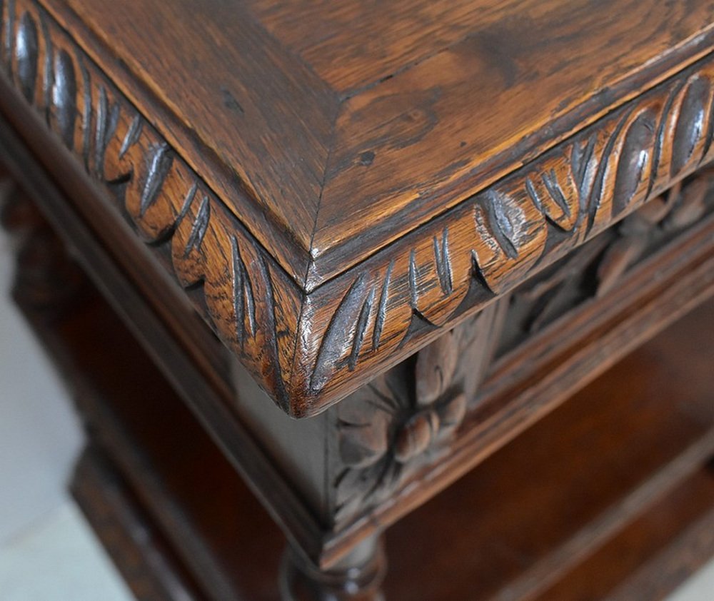 Small Oak Shelf in Louis XIII Style, 1900s for sale at Pamono