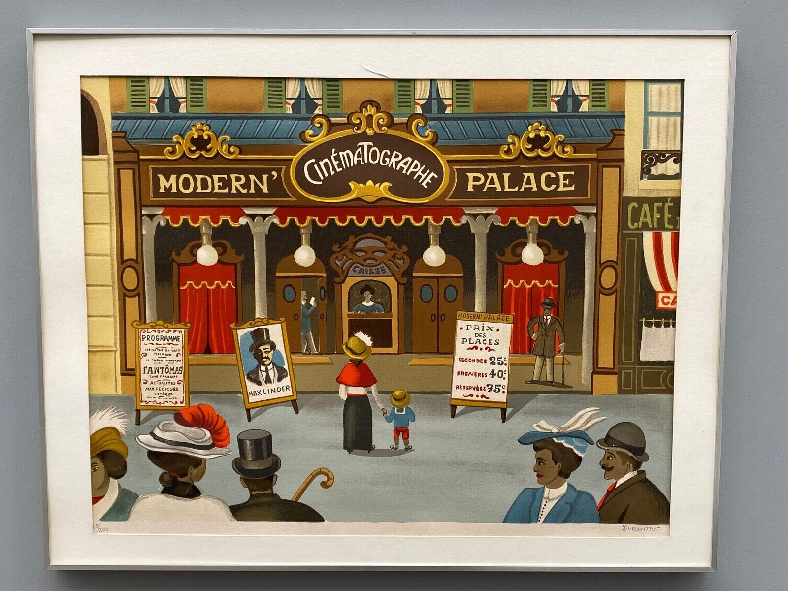 André Duranton, Modern Cinématograph Palace, 1950s, Lithograph for sale ...