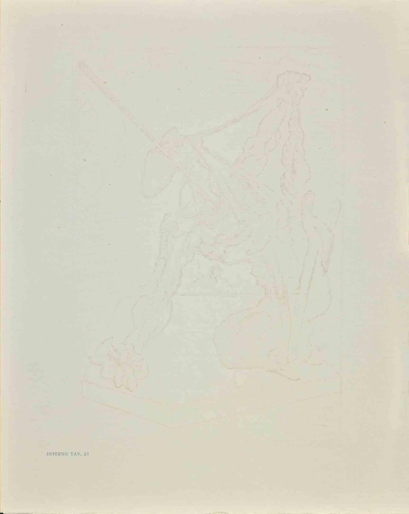 Salvador Dali, The Divine Comedy: The Falsifiers, Holzschnitt, 1963 bei ...