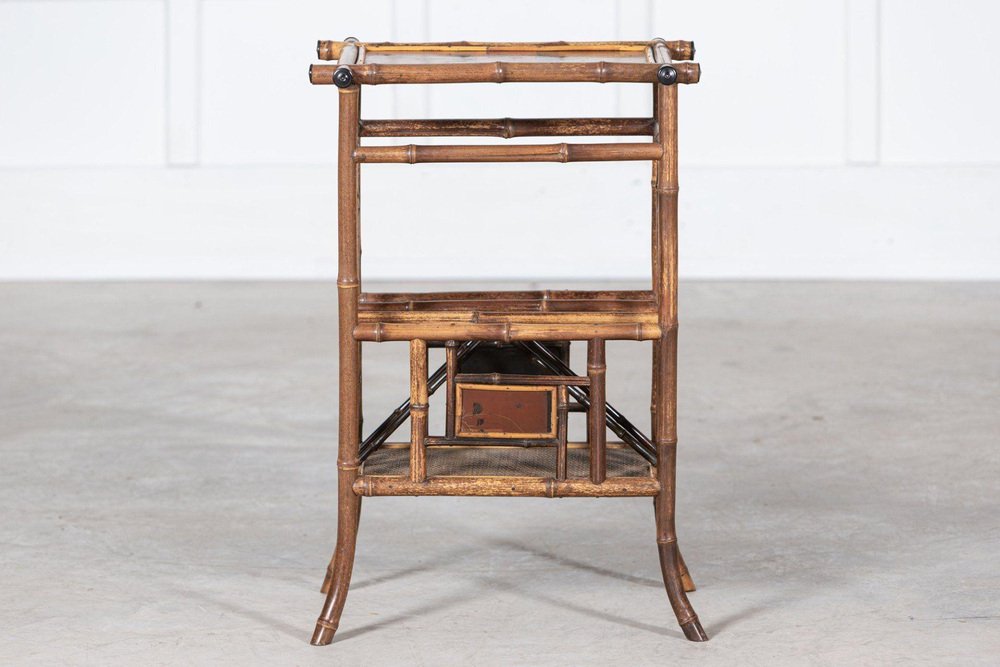 English 19th Century Bamboo Side Table Magazine Rack, 1880s for sale at ...