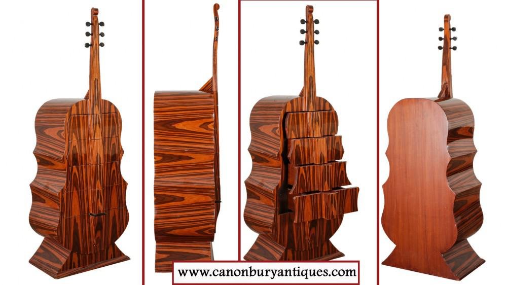 Art Deco Double Bass Cabinet in Rosewood, 1920s for sale at Pamono