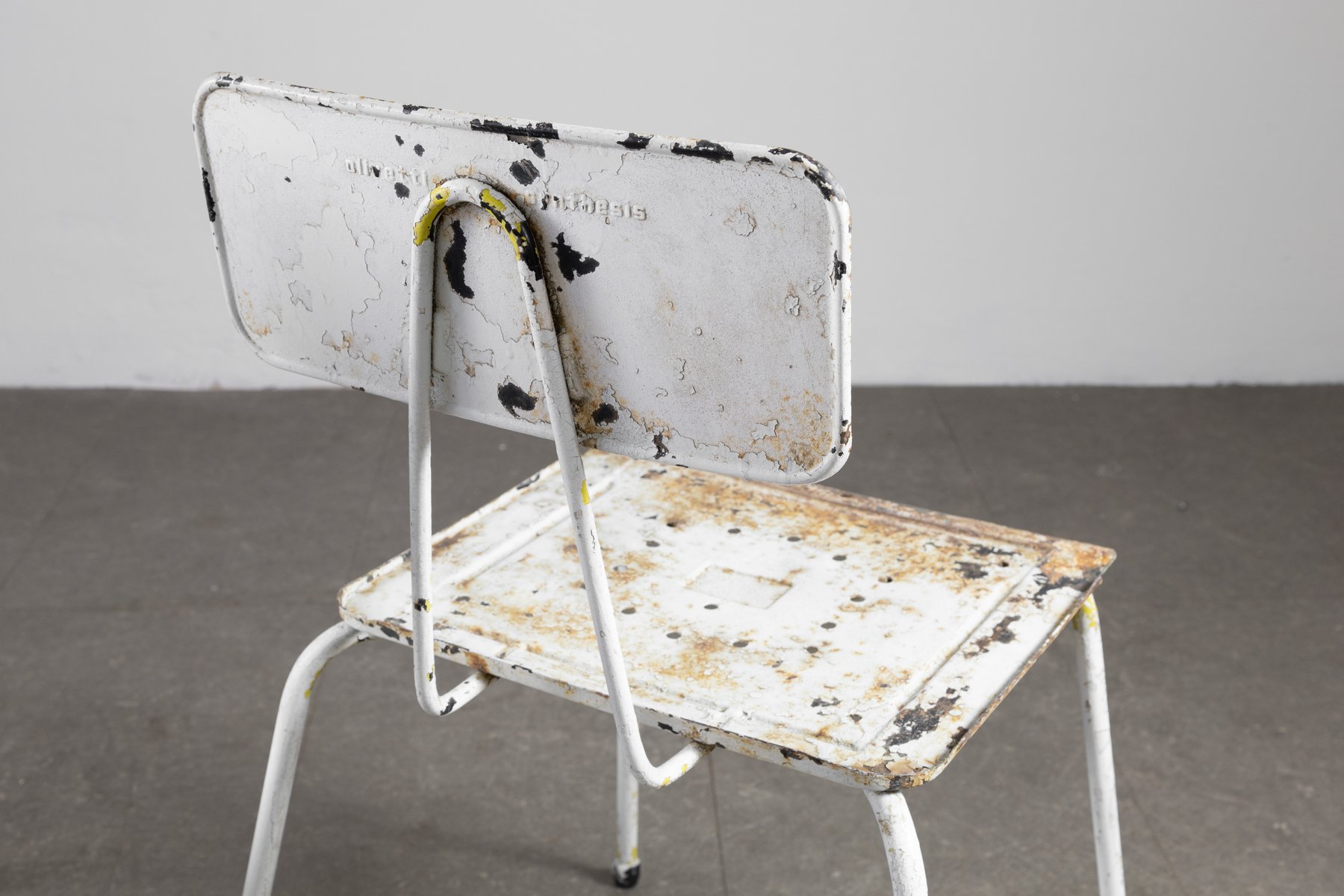 Sedie industriali in ferro di Olivetti per BBPR, anni '70 Set di 4 in ...