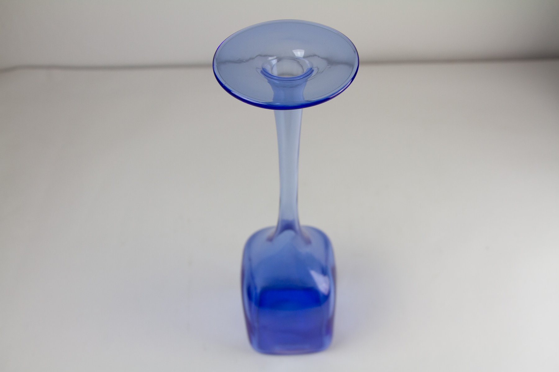 Vintage Danish Glass Vases in Sapphire Blue from Holmegaard, 1950s, Set ...