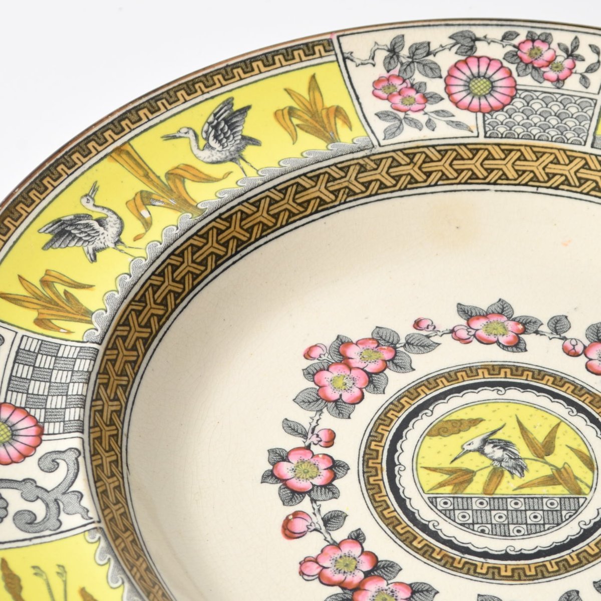 Antique English Ceramic Plates from Gildea & Walker, 1882, Set of 2 for ...