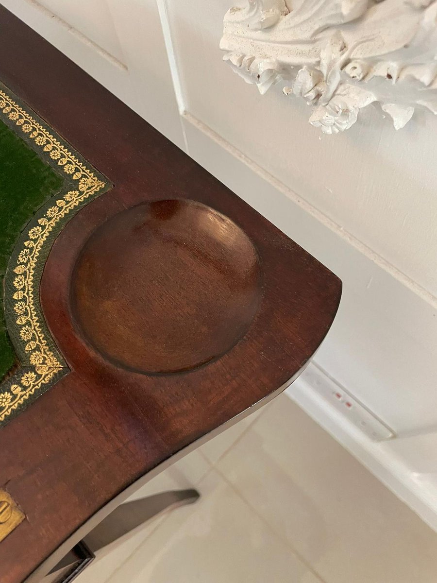 Antique Edwardian Mahogany Hand Painted Card Table, 1900s for sale at ...