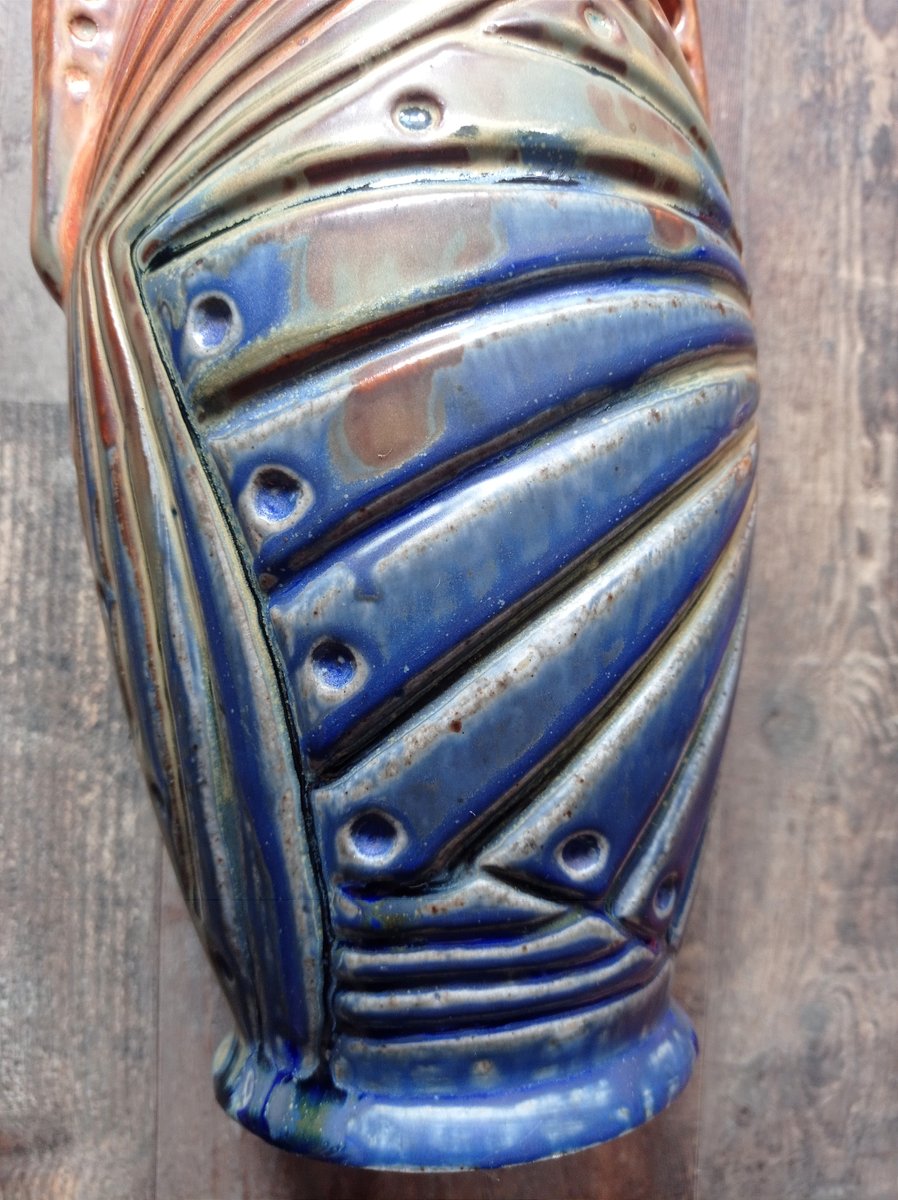 Grand Vase Art Nouveau en Céramique par Gilbert Méténier, 1920s en ...