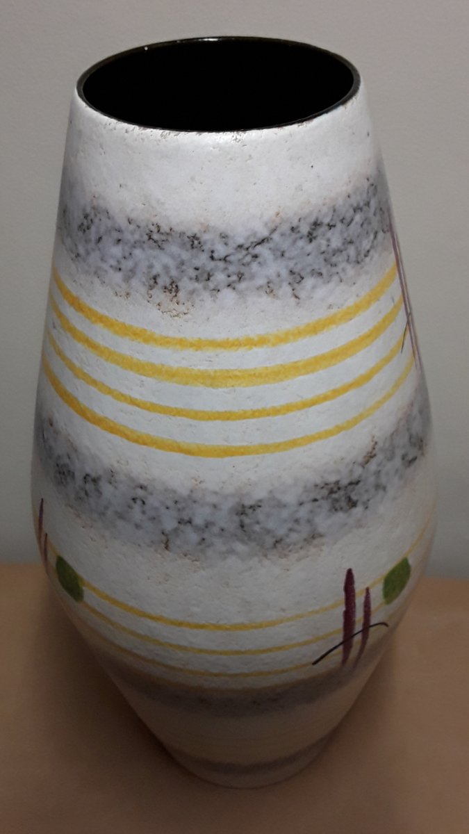 Large Vintage German Ceramic Vase from Scheurich, 1960s for sale at Pamono