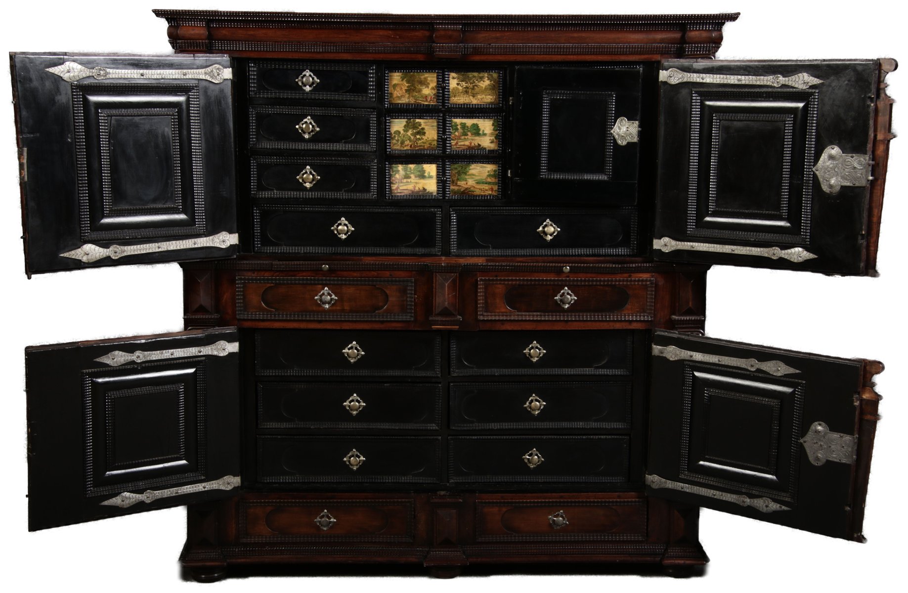 Antique Late Renaissance Early Baroque Cabinet, 1700s for sale at Pamono