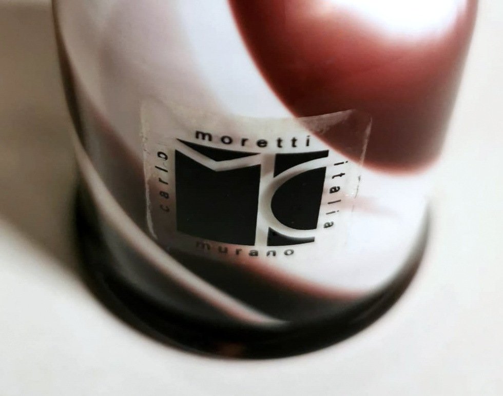 Small Murano Glass Vase by Carlo Moretti, 1970s for sale at Pamono