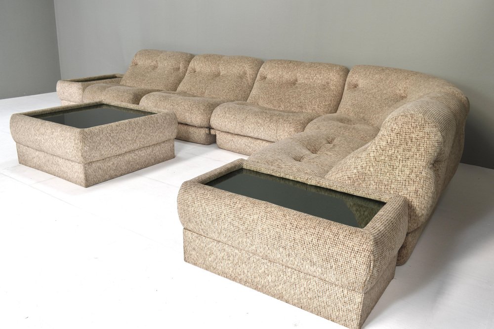 Italian Nuvolone Sofa by Rino Maturi for Mimi Padova, 1970, Set of 8 for sale at Pamono