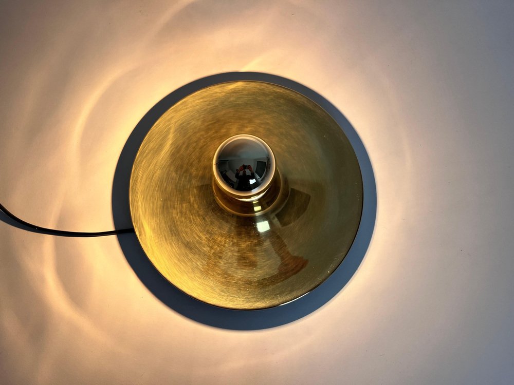 Brass Disc Shape Wall Lamp attributed to Cosack, 1960s for sale at Pamono