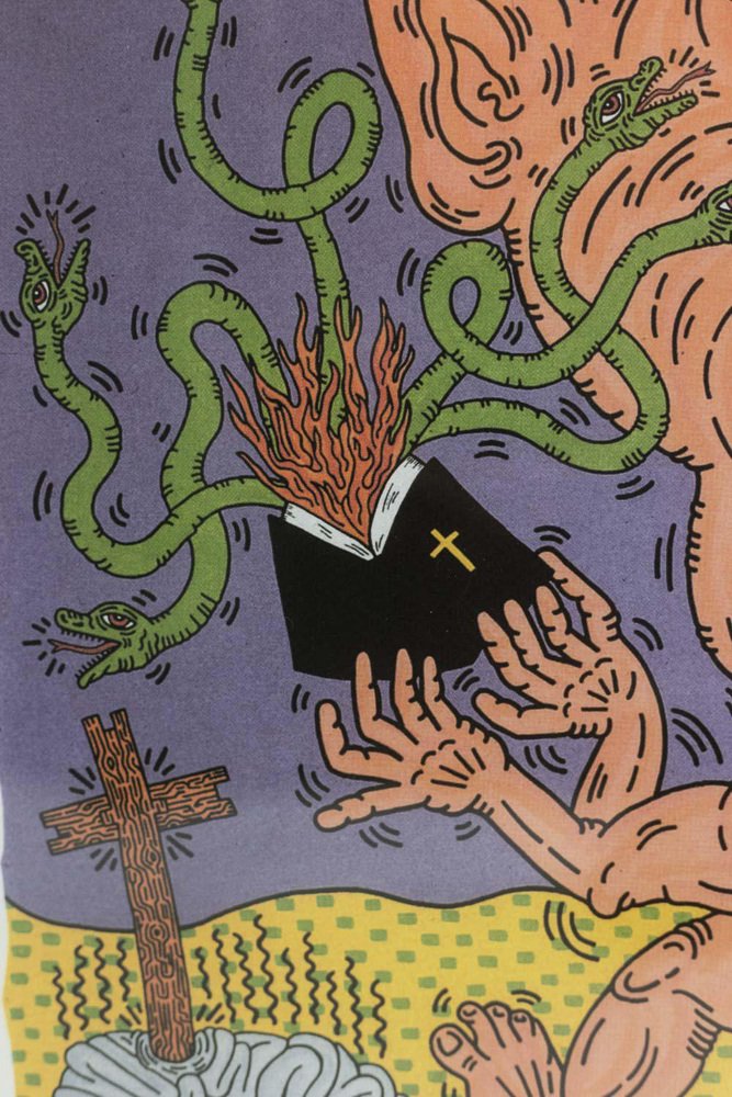 Keith Haring, Figurative Composition, Lithograph, 1990s for sale at Pamono