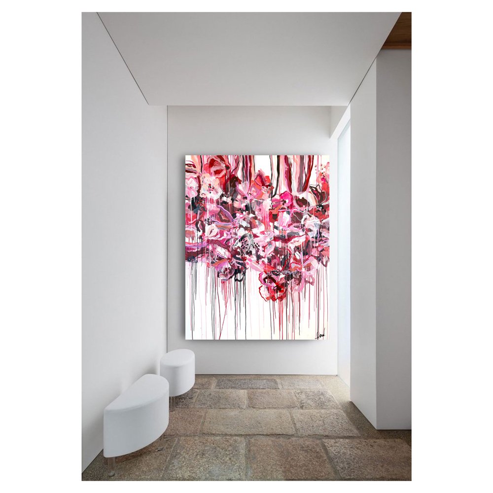 Maria Esmar, Vision in Red, Acrylic for sale at Pamono